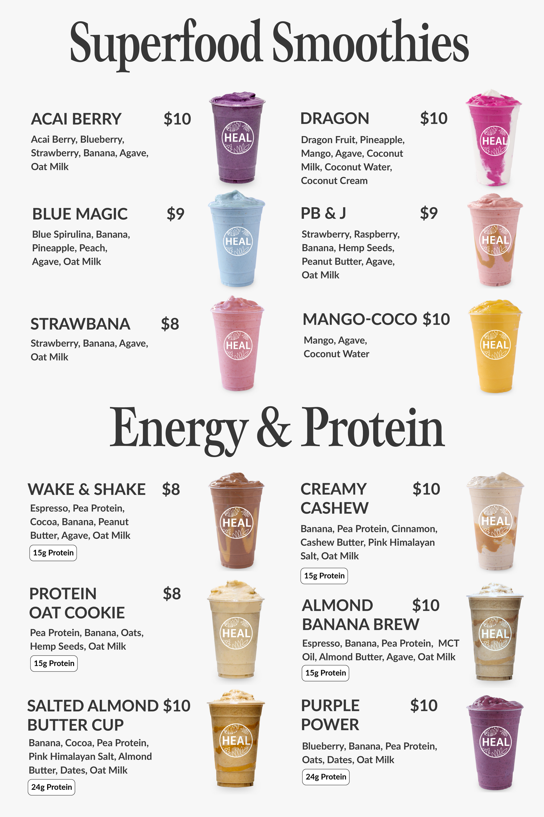 Menu | HEAL