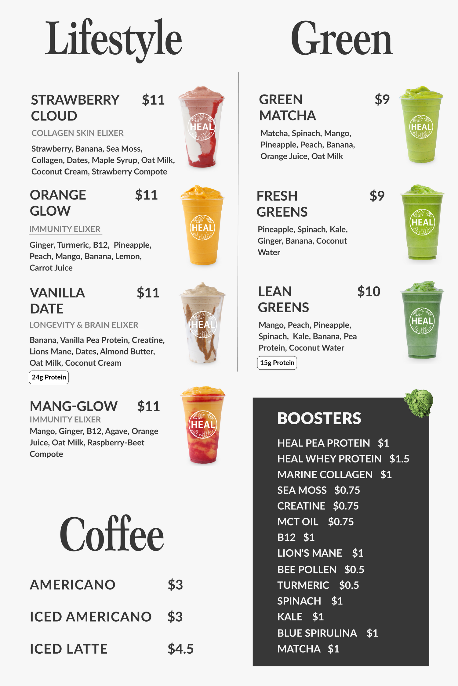Menu | HEAL